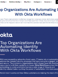 Top Organizations Are Automating Identity With Okta Workflows - DataTechInsights